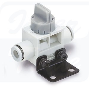 [VHK2A-04F-04F] VHK-A, Kompaktowy, ręczny zawór odcinający, Przyłącza wtykowe > SMC